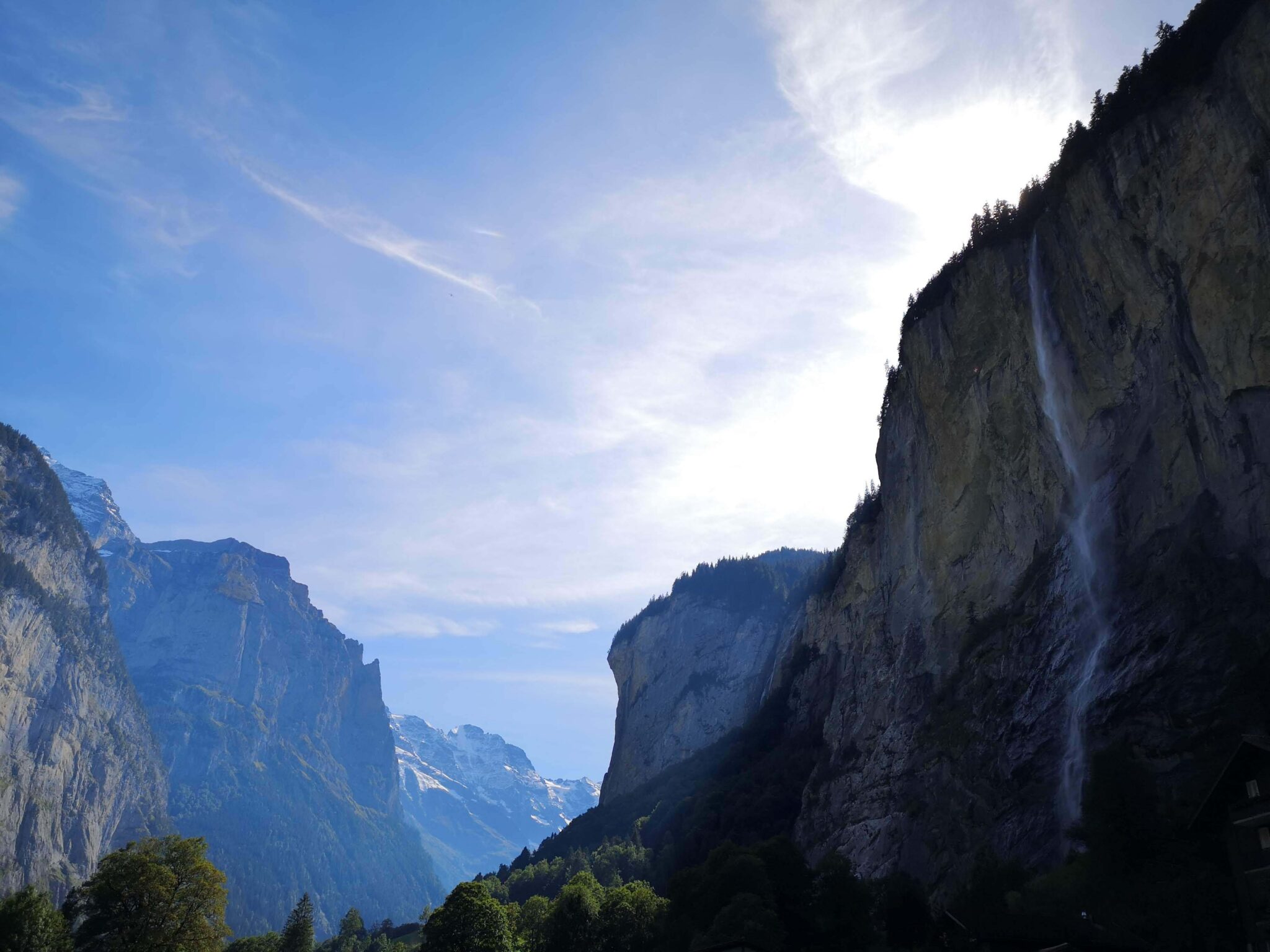 Staubbachfall Wasserfall in Lauterbrunnen